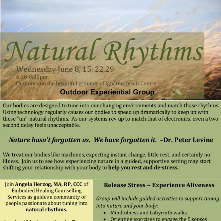Natural Rhythms Outdoor Experiential Group